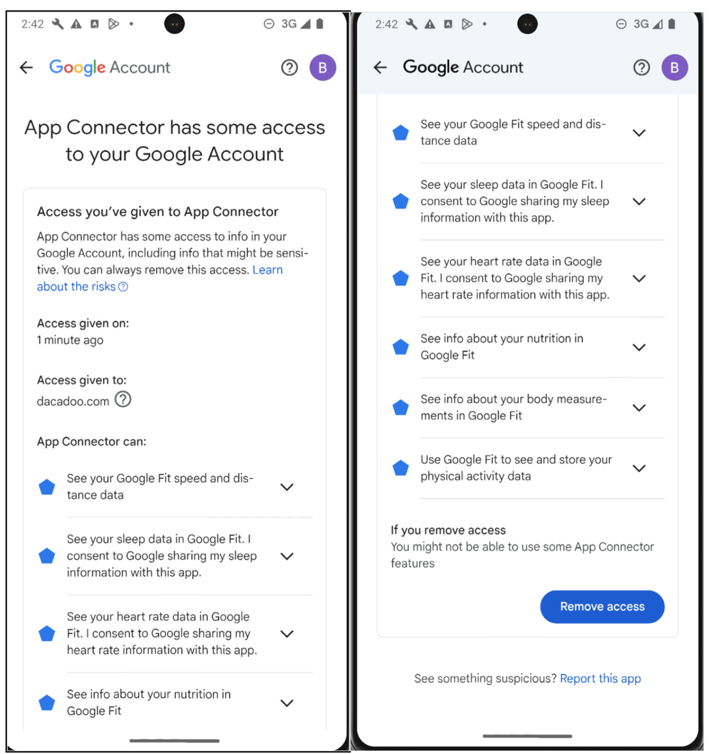 How to support your Google Fit data syncing to the H&B&Me app – H&B&Me